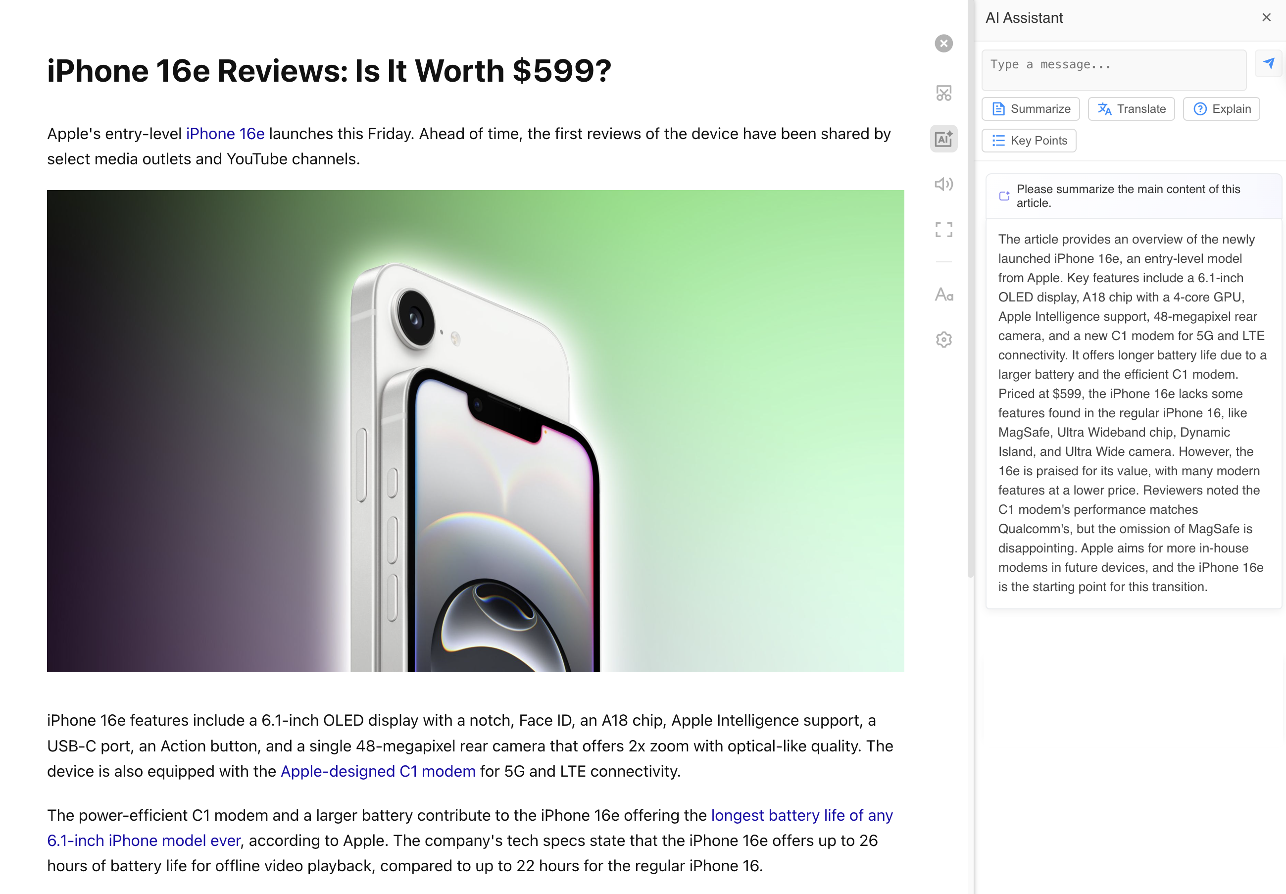 AI Reader Assistant | Clearly Reader